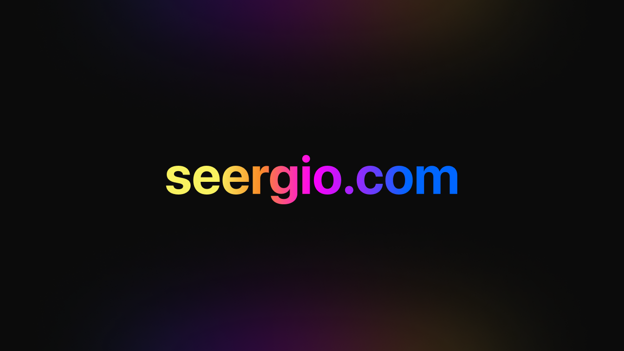 Portfolio - Seergio